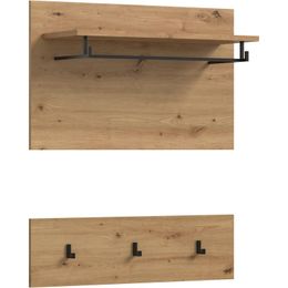 Home Affaire Garderobenpaneel &raquo;REHAT, TOPSELLER!, 2-teilig, bestehend aus: Paneel & Hakenleiste&laquo; in verschiedenen Farben erh&auml;ltlich, 1 Stk. tlg. 
