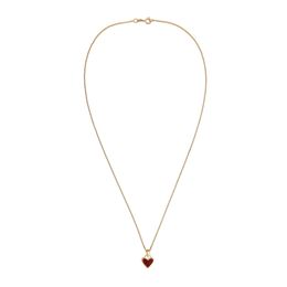 ELLI Kette 'Herz' Damen Gr&ouml;&szlig;e One Size gold / rot