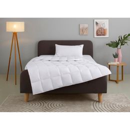 OTTO home G&auml;nsedaunenbettdecke + Kopfkissen &raquo;Litrone Bettdecke 135x200 cm, 155 x220 cm&laquo; Set mit Kissen 40x80 cm, 80x80 cm, Fr&uuml;hling, Sommer, Herbst, 