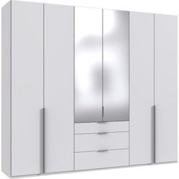 wimex Dreht&uuml;renschrank &raquo;Mugano&laquo; mit langen oder kurzen Griffen aus Metall, in vielen Breiten, 208 oder 236 cm hoch, Made in Germany Holzwerkstoff Wei&szlig;, B/H/