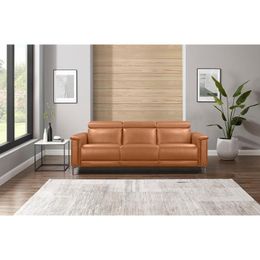 OTTO home 3-Sitzer &raquo;LUND,Naturleder, 222 cm, man. o. elektr. Relaxfunktion in 2 Sitzen&laquo; (links/rechts), USB-A bei elektrischer Ausf&uuml;hrung, 