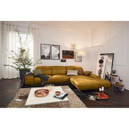 Musterring Wohnlandschaft &raquo;MR 2490 Ecksofa mit erstklassigem Sitzkomfort, Long-Life-Leder&laquo; Bronze-Fu&szlig;, Sitzh&ouml;he 48cm, wahlweise mit Funktionen, Ma&szlig;e 342 x 207 cm