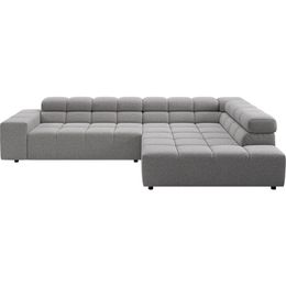 Home Affaire Ecksofa &raquo;Ancona, Ecksofa, incl. Kopfteilverstellung, Breite 319 cm, L-Form&laquo; wahlweise elektrische Sitztiefenverstellung 100% Polyester B/