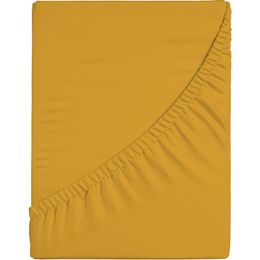 bellana Spannbettlaken &raquo;bellana premiumstretch&laquo; super elastisch gold Jersey-Elasthan, Obermaterial: 95% Baumwolle, 5% Elasthan 1 Stk., Jersey-Elasthan