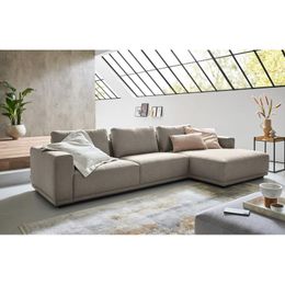 Musterring Ecksofa &raquo;JustB! PM200, Holzrahmen in schwarz, wahlw. Sitzvorzug, Breite 316cm&laquo; Anreihsofa links & Longchair rechts, mit elektischem Sitzvorzug grau 94