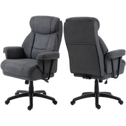 Duo Collection Chefsessel &raquo;Mauro XXL&laquo; () Belastbarkeit bis zu 150 kg grau 100% Polyester B/H/T: 122cm x 73cm, Microfaser uni