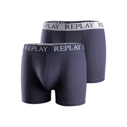 Replay Boxershorts Herren Gr&ouml;&szlig;e M navy / grau