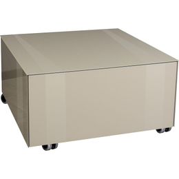 M&auml;usbacher Couchtisch &raquo;Nova&laquo; Couchtisch auf Rollen BHT 75/42/75 cm mit 1 Schublade, 1 offenes Fach B/H/T: 75cm x 42cm x 75cm