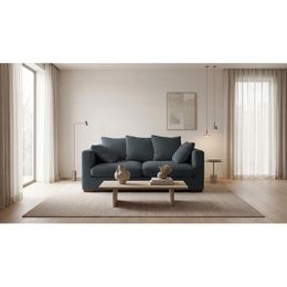 OTTO home 2-Sitzer &raquo;Coray&laquo; extra weich und kuschelig, F&uuml;llung mit Federn und Daunen grau 100% PES B/H/T: 175cm x 80cm x 113cm, Cord