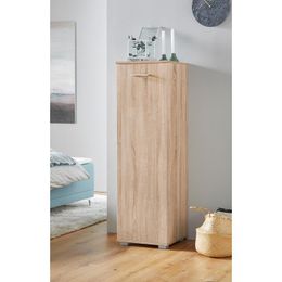 Priess Hochkommode braun Holzwerkstoff B/H/T: 41cm x 135cm x 38cm, 1 Stk.