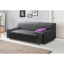 DOMO collection 3-Sitzer &raquo;Amando zeitlos und modern, komfortabel,&laquo; in vielen Bezugsvarianten, auch in Leder schwarz Microfaser PRIMABELLE (100% 
