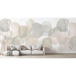 marburg Fototapete &raquo;Hannah&laquo; matt glatt moderne Tapete f&uuml;r Wohnzimmer Schlafzimmer K&uuml;che beige Vlies B/L: 2,65m x 3,4m, Rollen: 1