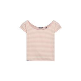 Superdry & Co T-Shirt 'Bardot' Damen Gr&ouml;&szlig;e XS rosa / wei&szlig;