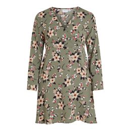 VILA Kleid Damen Gr&ouml;&szlig;e 38 beige / khaki / rot / schwarz Sommerkleid