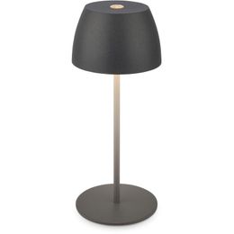 B.K.LICHT Au&szlig;en-Tischleuchte &raquo;BK_TL1606 Mini Akku LED Tischlampe, Touchdimmer, mit USB-C&laquo; LED-Modul 1 Stk. Extra-Warmwei&szlig; 2.700 K, 150Lm, 2,5W, Akku wechselbar,