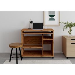 VOGL M&ouml;belfabrik Computertisch &raquo;Compi&laquo; PC-Tisch mit Tastaturauszug, platzsparend, Breite 72 oder 90 cm braun B/H/T: 90cm x 76cm x 50cm