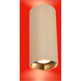Briloner Leuchten LED Wandleuchte &raquo;IDA&laquo; GU10 1 Stk. 8,5x20x8 cm, Wohnzimmer, Flur, Schlafzimmer beige 2, &Oslash; 8,5cm H: 20cm, 1 Stk.