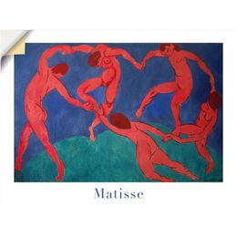 Artland Wandbild &raquo;Der Tanz. 1909-10&laquo; Sport 1 Stk. tlg. als Alubild, Leinwandbild, Poster, Wandaufkleber in verschied. Gr&ouml;&szlig;en rot Vinyl B/H/T: 60cm x 40cm, 