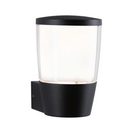 Paulmann LED Au&szlig;en-Wandleuchte &raquo;Bako IP44 110x140mm max. 20W 230V Anthrazit Aluminium&laquo; E14 1 Stk. seewasserresistent grau 1, H: 16,5cm, 1 Stk.