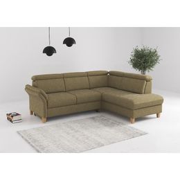 OTTO home Ecksofa &raquo;Glendale, L-Form&laquo; inkl. Kopfteilverstellung, wahlweise mit Vorziehsitz und Bettkasten 100% Polyester B/H/T: 247cm x 84cm x 193cm, 