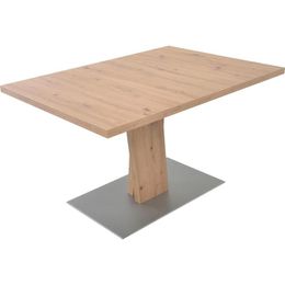 K+w Komfort & Wohnen K+W Komfort & Wohnen Esstisch &raquo;Giacomo II Ausziehtisch&laquo; Artisan Eiche Nachbildung, mit Schiebe-Ansteckplatte, Bodenplatte MDF braun B/H/T: 130cm x 