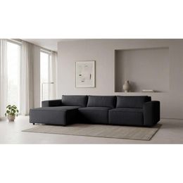 OTTO home Ecksofa &raquo;Jorrena, extra weicher Chenille-Stoff&laquo; L-Form, 3 Komfortstufen, Breite 316 cm, mit Wellenunterfederung schwarz 100% Polyester B/H/T