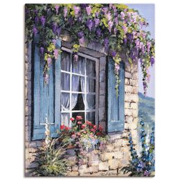 Artland Wandbild &raquo;Fenster I&laquo; Fenster & T&uuml;ren 1 Stk. tlg. als Leinwandbild, Poster in verschied. Gr&ouml;&szlig;en lila Leinwand B/H/T: 45cm x 60cm, Leinwandbild Fenster 