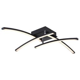 Globo LIGHTING LED Deckenleuchte &raquo;TANSY I&laquo; LED-Modul Deckenlampe/Wohnzimmer/Schlafzimmer/modern schwarz Einheitsgr&ouml;&szlig;e