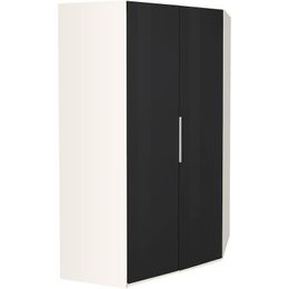 wimex Eckkleiderschrank &raquo;Level by fresh to go&laquo; mit Glast&uuml;ren wei&szlig; B/H/T: 216cm