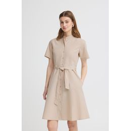 Ichi Kleid Damen Gr&ouml;&szlig;e 42 beige Sommerkleid
