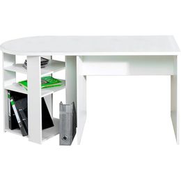 VOGL M&ouml;belfabrik Schreibtisch frei im Raum aufstellbar, Breite 135 cm, Made in Germany wei&szlig; B/H/T: 135cm x 72cm x 60cm