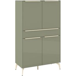 set one by Musterring Highboard &raquo;Reno&laquo; 1 Stk. tlg. Mit Winkelfu&szlig; in diversen Farben, 155 cm H&ouml;he & Farbauswahl Glas, Holzwerkstoff B/H/T: 92cm x 155cm