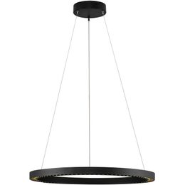 NOVA LUCE Pendelleuchte &raquo;DEOS&laquo; LED-Modul 1 Stk. Warmwei&szlig; schwarz 1, &Oslash; 65cm H: 300cm, 1 Stk.