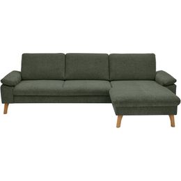 Die PlanBar Ecksofa &raquo;PP-LA24075 L-Form, Breite 286 cm&laquo; opt. mit Kopfst&uuml;tzen, Schlaffunktion, mot. Ottomane, Sitztiefenverst. 100% recyceltes Polyester