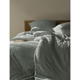 Bierbaum Bettw&auml;sche &raquo;4129&laquo; 3 Stk. Musselin, 100 % Baumwolle, pflegeleicht, b&uuml;gelfrei gr&uuml;n Musselin, Obermaterial: 100% Baumwolle B/L: 200cm x 220cm, 1