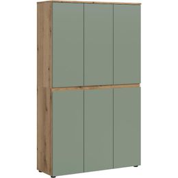Home Affaire Mehrzweckschrank &raquo;CIPELA&laquo; 1 Stk. tlg. BxH:105x175 cm, viel Stauraum, variable Einlegeb&ouml;den, Kleiderstange gr&uuml;n FSC -zertifizierter 