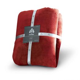 Irisette Wohndecke &raquo;Relax 8900&laquo; kuschelig weich und pflegeleicht rot Kunstfaser B/L: 150cm x 200cm