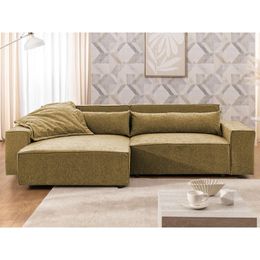 OTTO home Ecksofa &raquo;KINLEE Design-Sofa mit Recamiere rechts/links, Ma&szlig;e B/T/H 251/144/70cm&laquo; L-Form mit Wellenunterfederung, ohne Bettfunktion, modern 