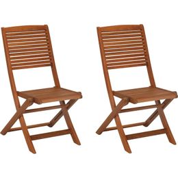 Merxx Klappstuhl &raquo;Bali&laquo; (Set) 2 Stk.klappbar braun Holz teilmassiv B/H/T: 47cm x 89cm x 62cm, 2 Stk.