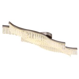 Globo LIGHTING LED Deckenleuchte &raquo;JULIET&laquo; LED-Modul Warmwei&szlig; Deckenlampe/3200K/Wohnzimmer/Schlafzimmer/Flur grau H: 7,5cm