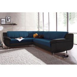 Trendmanufaktur Ecksofa &raquo;Rondo 3, zeitlos und modern, im Materialmix, L-Form&laquo; wahlweise Federkern f&uuml;r hohen Sitzkomfort, wahlweise Bettfunktion 