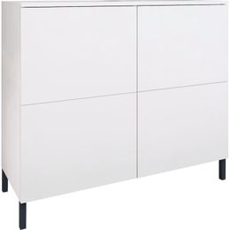 borchardt M&ouml;bel borchardt M&ouml;bel Kommode &raquo;Haama, Sideboard mit Metallf&uuml;&szlig;en, Push-to-open-Technik, Breite 93 cm&laquo; Kommode, 4 T&uuml;ren, 2 verstellbare B&ouml;den, Breite 93 cm 