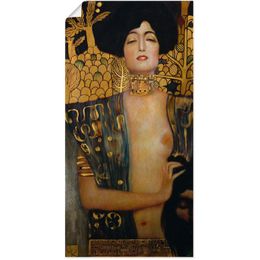 Artland Poster &raquo;Judith I., 1901&laquo; Frau 1 Stk. tlg. ohne Rahmen gelb B/H/T: 75cm x 150cm, Poster Frau Hochformat, 1 Stk.