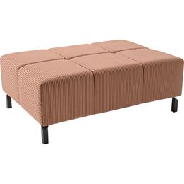 Home Affaire Hockerbank &raquo;Ancona New&laquo; passend zum Ecksofa, auch in Easy care-Bezug + Cord orange : 88% Polyester, 12% Polyacryl B/H/T: 107cm x 43cm x 