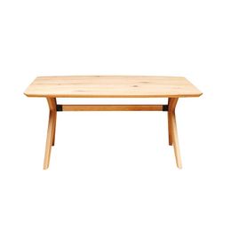 OTTO home Esstisch &raquo;Arco K&uuml;chentisch, Tisch, Speisetisch, Esszimmertisch, Familientisch&laquo; 4 cm Tischplatte, Eiche ge&ouml;lt, Schweizer Kante & gekreuzte 