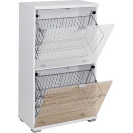 Germania Schuhschrank &raquo;Colorado&laquo; Korpus, 53 x 91 x 30cm, Fronten w&auml;hlbar, Soft-close, Made in Germany wei&szlig; B/H/T: 53cm x 91cm x 30cm