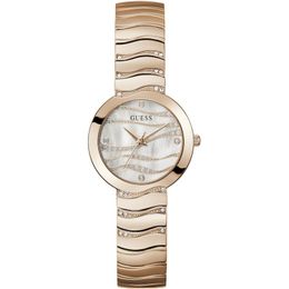 Guess Damen Quarzuhr &raquo;LAGUNA&laquo; Armbanduhr, Damenuhr, Edelstahlarmband rosa Einheitsgr&ouml;&szlig;e