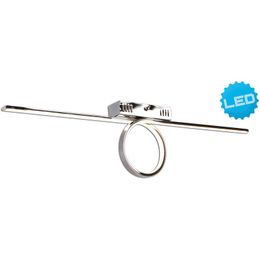 N&auml;ve n&auml;ve LED Deckenleuchte &raquo;"Loop"&laquo; 1 Stk. Warmwei&szlig; modernes Design; incl. Trafo silber &Oslash; 18,5cm H: 18,5cm, 1 Stk.