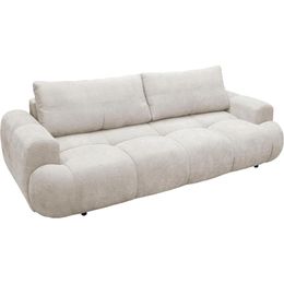 exxpo - sofa fashion 3-Sitzer &raquo;Alessano, 254 cm breit, modern & gem&uuml;tlich&laquo; Verl&auml;ssliche Qualit&auml;t, inkl.Bettfunktion, Bettkasten, 2x Plaidskissen B/H/T