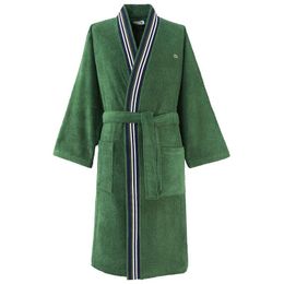 Lacoste Bademantel &raquo;LCLUB&laquo; 1 Stk. mit Label-Applikationen gr&uuml;n Frottier XL